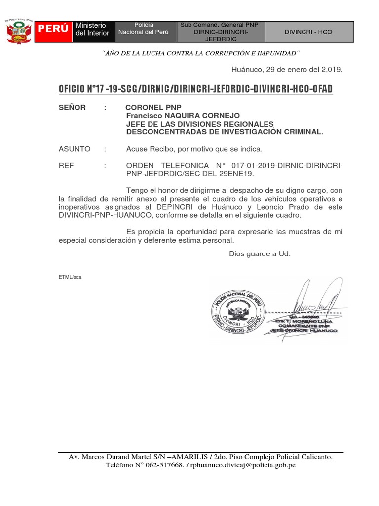 Modelo de Oficio | PDF