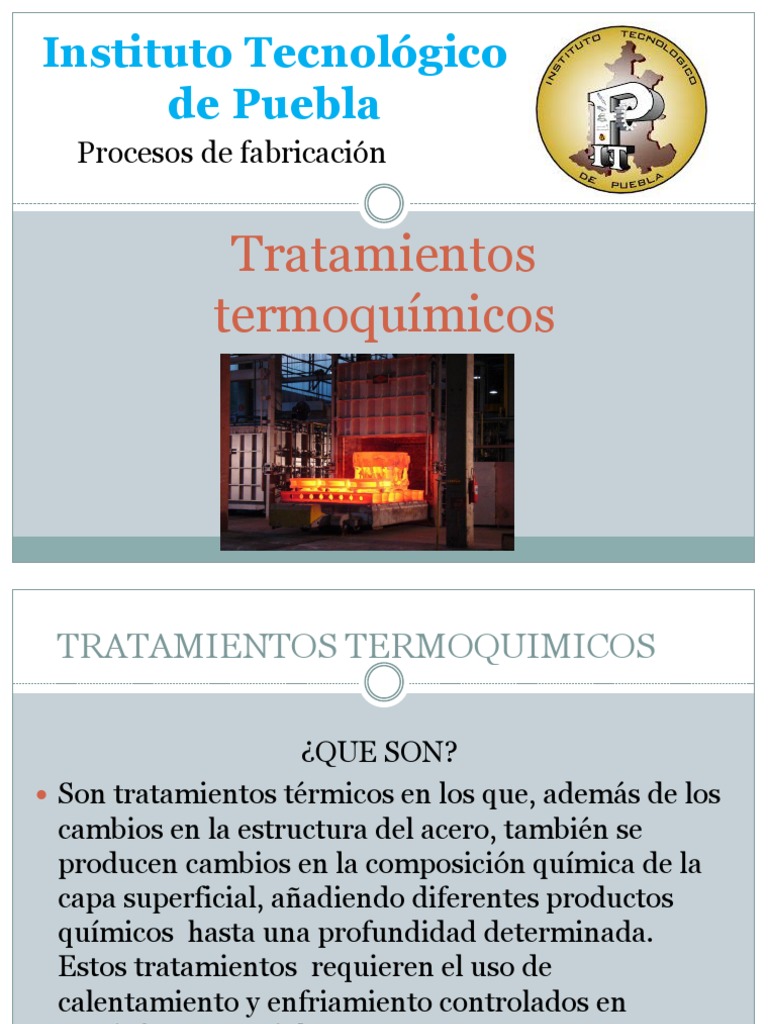 Tratamientos Termoquímicos | PDF | Tratamiento a base de calor | Procesos industriales