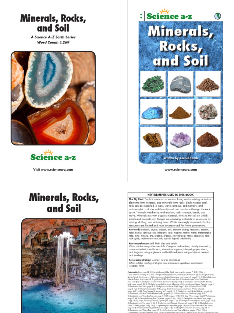 Minerals Rocks Soil 3-4 NF Book Mid PDF | Download Free PDF | Rock ...