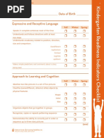 Brigance III Preschool Screen Cut-Off Scores | PDF | Wellness