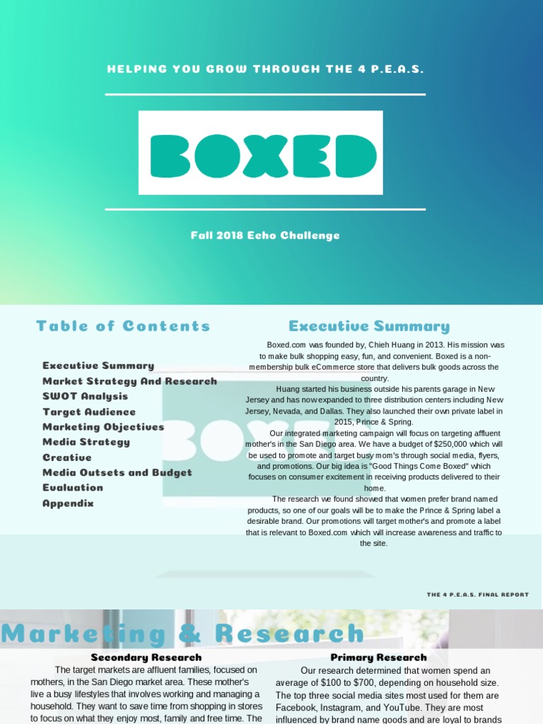 Boxed Original | PDF | Promotion (Marketing) | Advertising