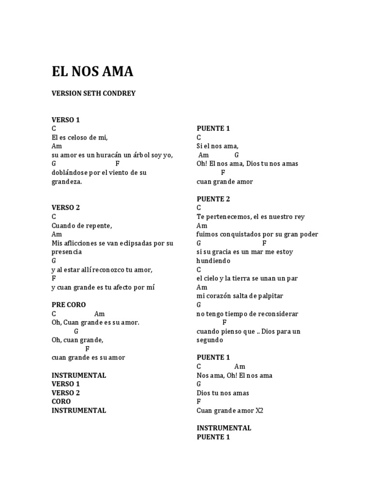 El Nos Ama | PDF