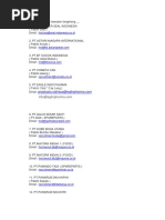 Daftar Alamat Email Aktif Perusahaan | PDF | Motor Vehicle ...