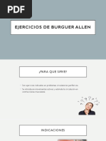 Ejercicios de Buerger Allen | PDF