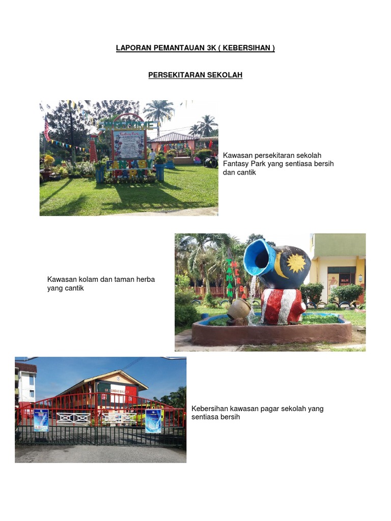 Laporan Pemantauan 3K | PDF