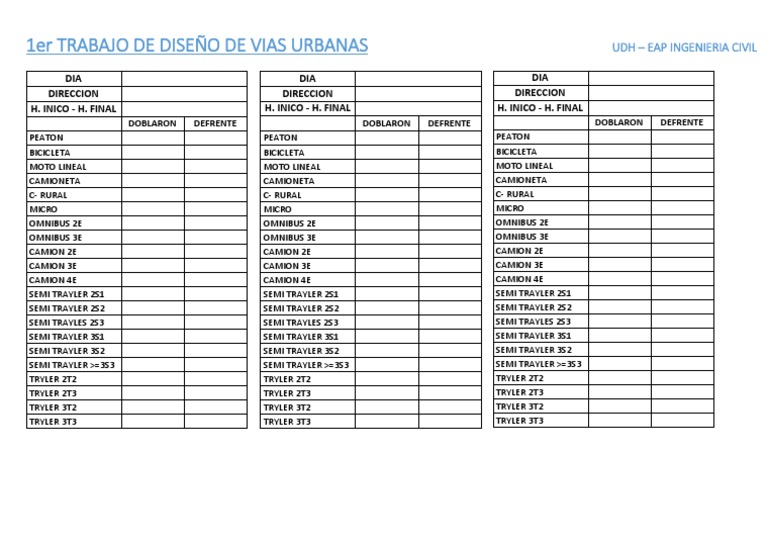 Formato de Hoja de Conteo PDF | PDF