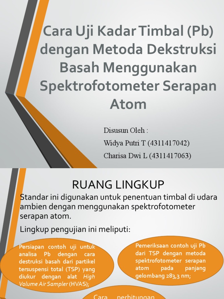 Cara Uji Kadar Timbal | PDF