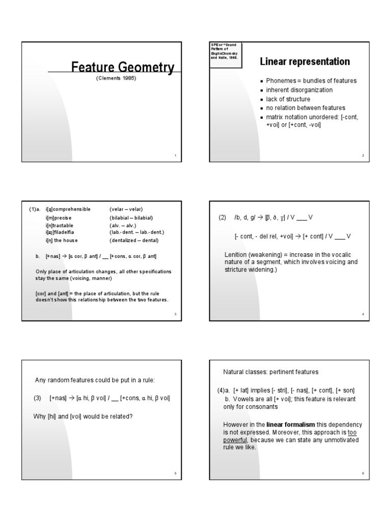 8 Feature Geometry | PDF | Philology | Language Arts & Discipline