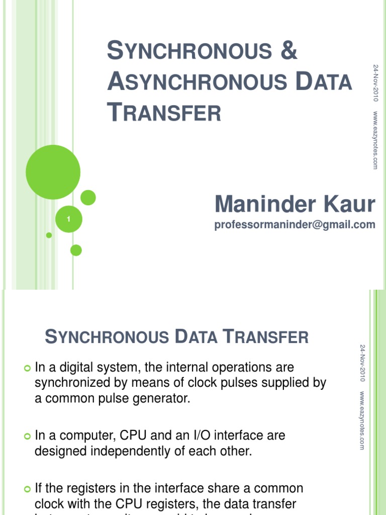 Asynchronous And Synchronous Data Transfer A Comparison Of Strobe Control And Handshaking