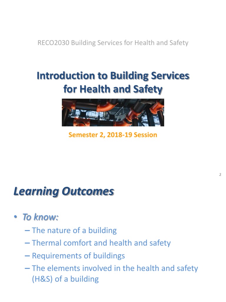 Introduction To Building Services | PDF | Hvac | Lighting