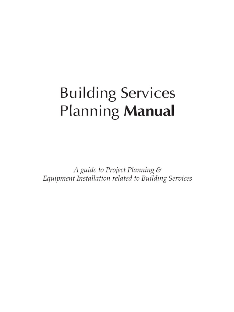 Building Services Planning Manual 2007 | PDF | Fire Sprinkler System ...