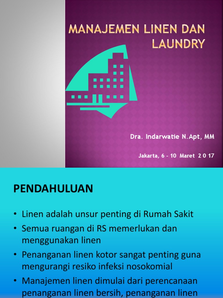 Manajemen Linen di Rumah Sakit | PDF | Griya & Taman