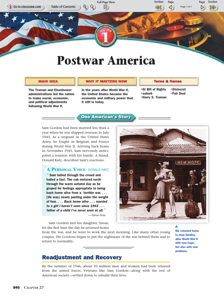 Postwar Challenges for Veterans | PDF | Harry S. Truman | Democratic ...