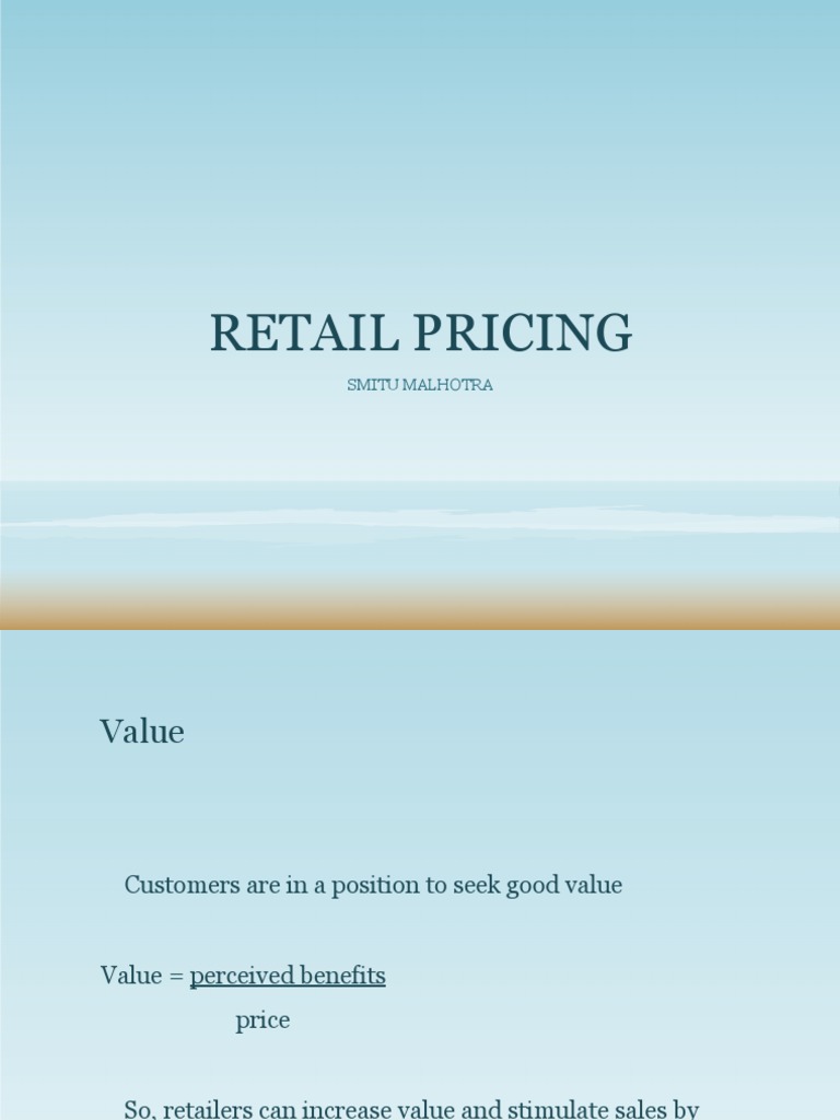 Retail Pricing Strategies and Markup Concepts | PDF | Pricing | Retail