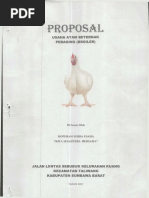 Proposal Usaha Budidaya Ayam Pedaging - Aisyah PL - 03 - Xii A3 | PDF | Teknologi & Rekayasa