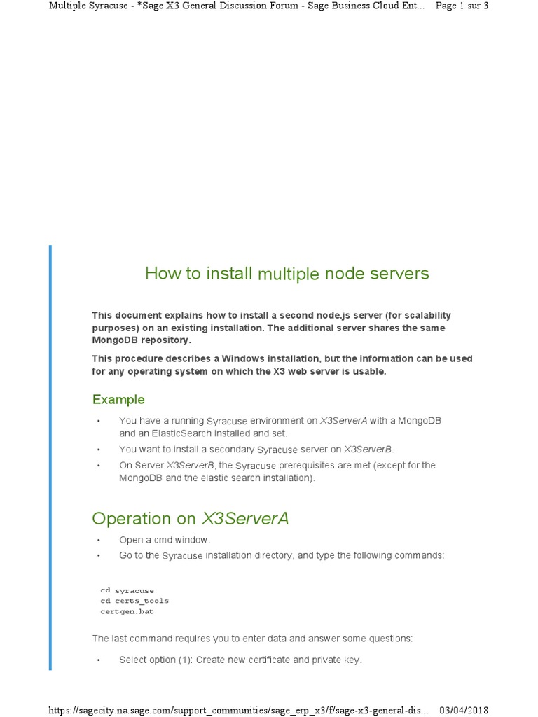 How To Install Multiple Node Servers | PDF | Mongo Db | Public Key ...