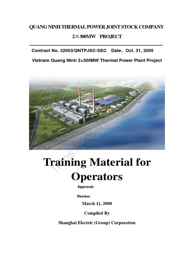 300 MW Thermal Power Plant Training Material For Operators | Download ...