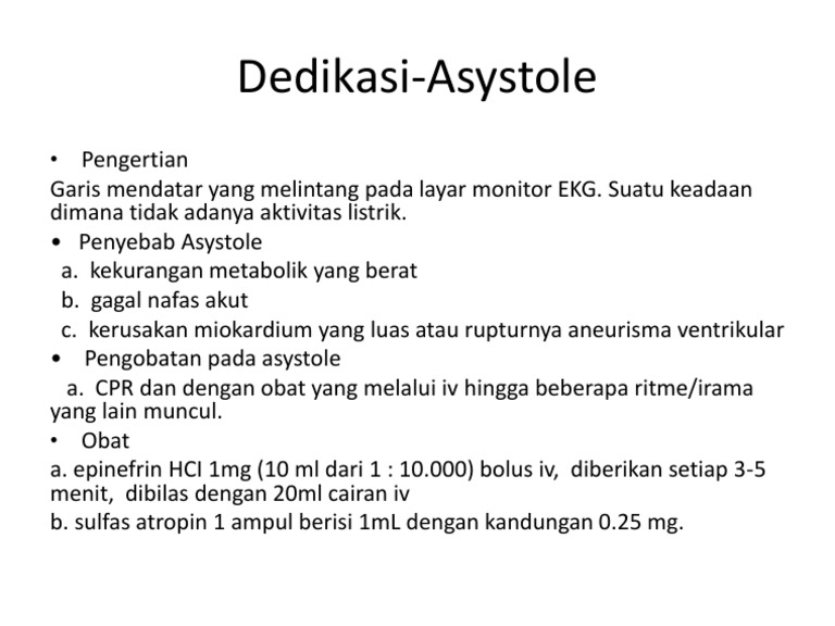 Dedikasi Asystole | PDF