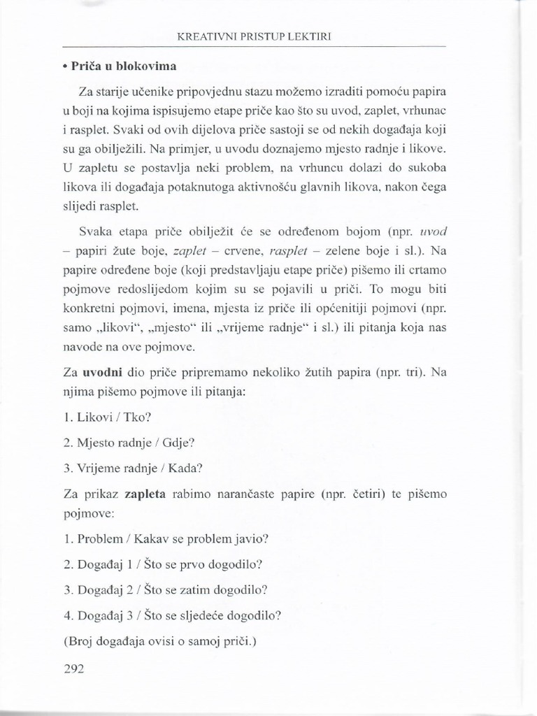 Kreativni Pristup Lektiri | PDF