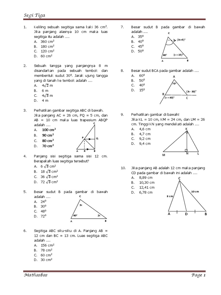 Materi-111 Segitiga | PDF