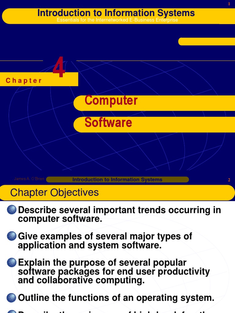 Computer Software: Introduction To Information Systems | PDF | Programming Language | Software