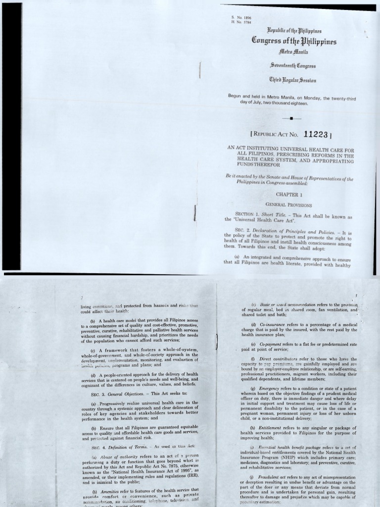 RA 11223 - Universal Health Care Act | PDF | Health Economics | Health Care