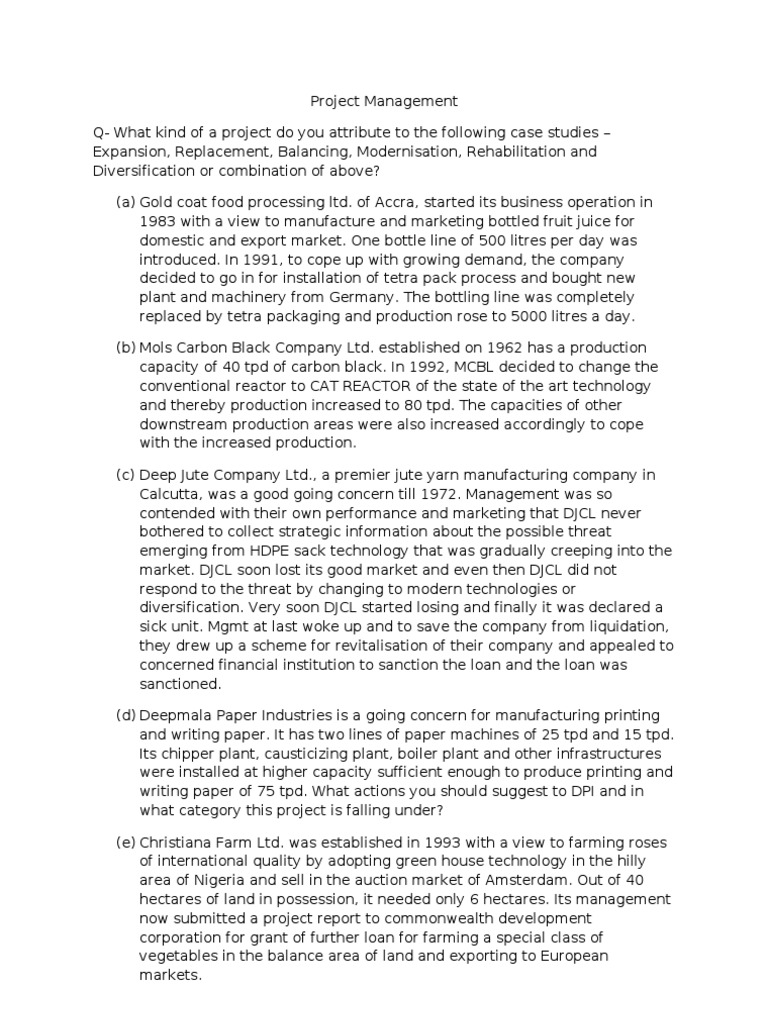 Project Management | PDF | Economies | Business