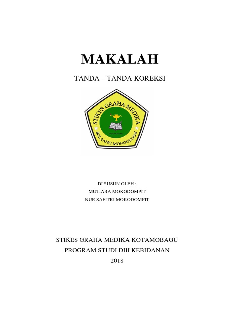 Makalah Stikes Tanda2 Koreksi | PDF