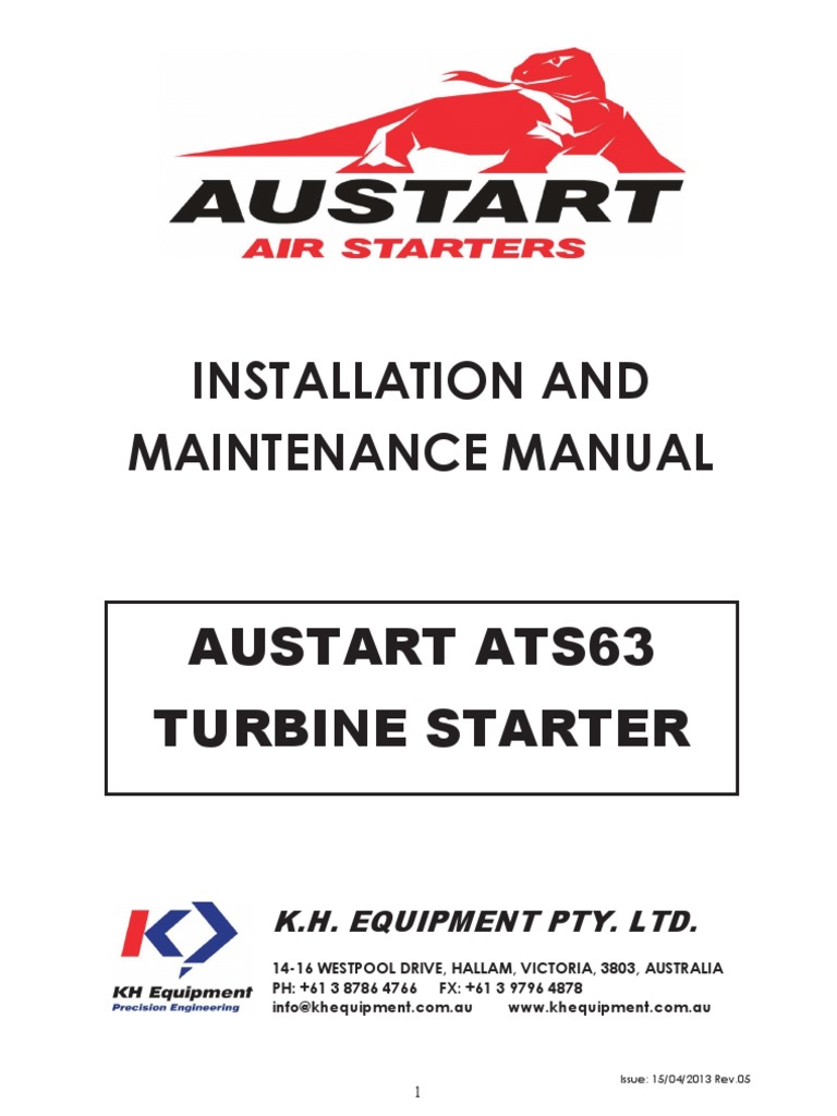 ATS63 Installation Maintenance Manual | PDF | Valve | Safety