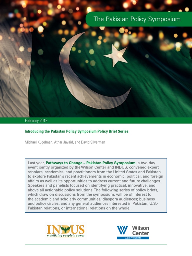 Pakistan Policy Symposium Insights | PDF | Woodrow Wilson International ...