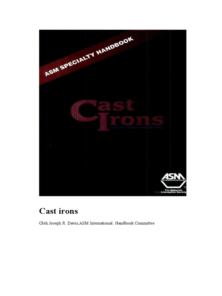 ASM Cast-Iron-Special-Handbook | PDF