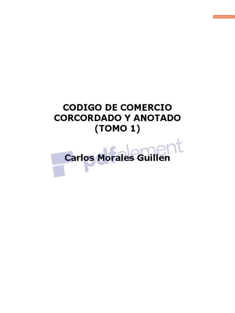 Morales Guillen - Codigo de Comercio Comentado Tomo 1 | PDF | Jurisdicción | Capitalismo