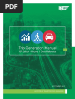 Trip Generation Manual | PDF | Transport