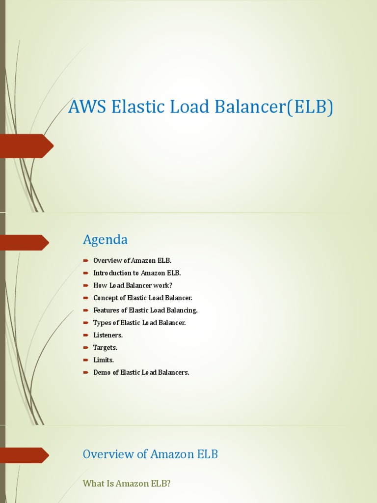 AWS ELB Guide: Load Balancing with Elastic Load Balancers | PDF | Load Balancing (Computing ...