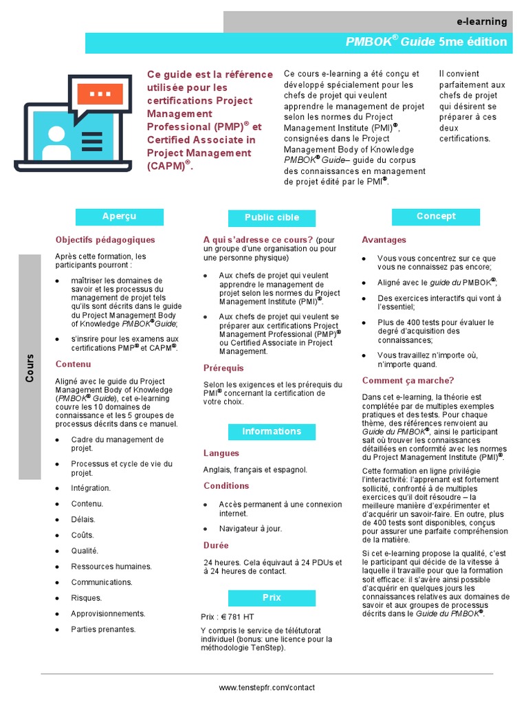 Guide PMBOK 5me Edition | PDF | Technologies de l'éducation | Business