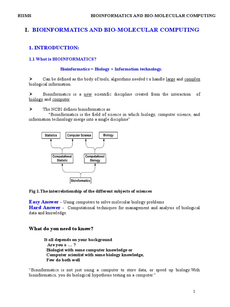 Bio Molecular Computing | PDF | Bioinformatics | Dna Sequencing