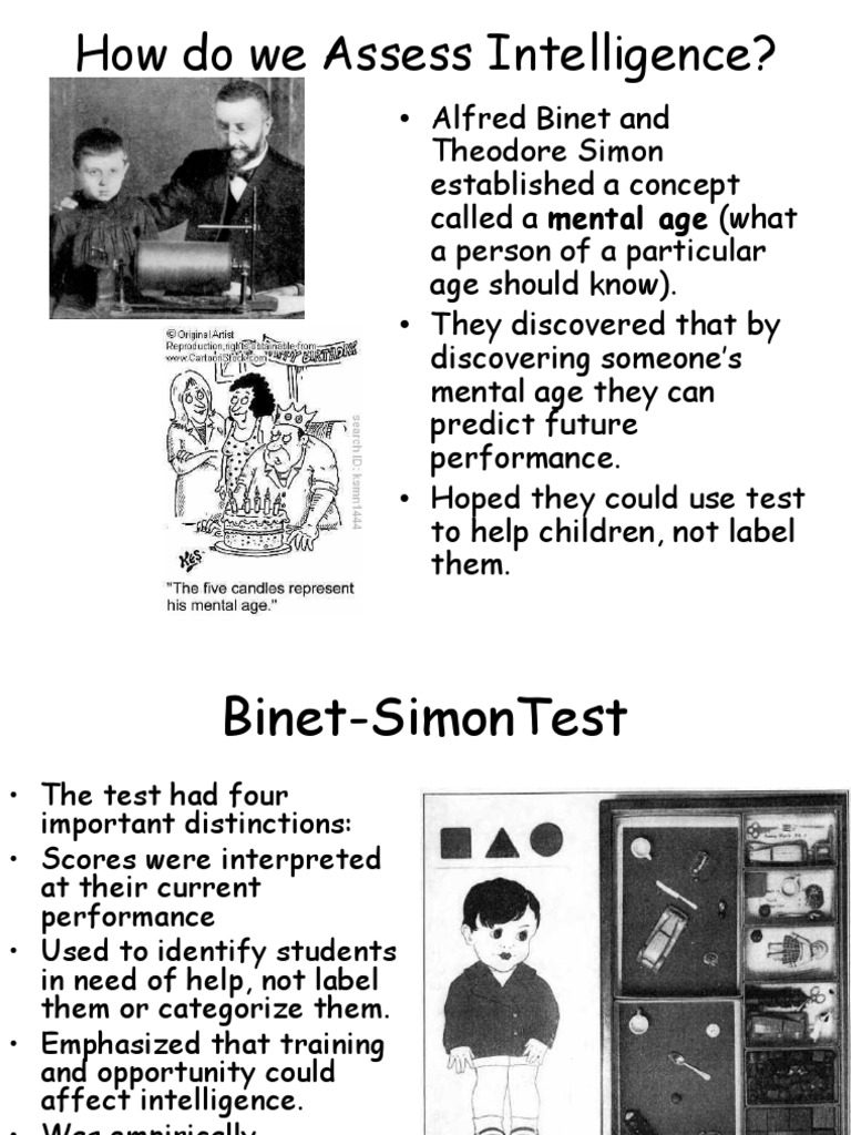 Binet Terman and Assessment | PDF | Intelligence Quotient | Wechsler ...
