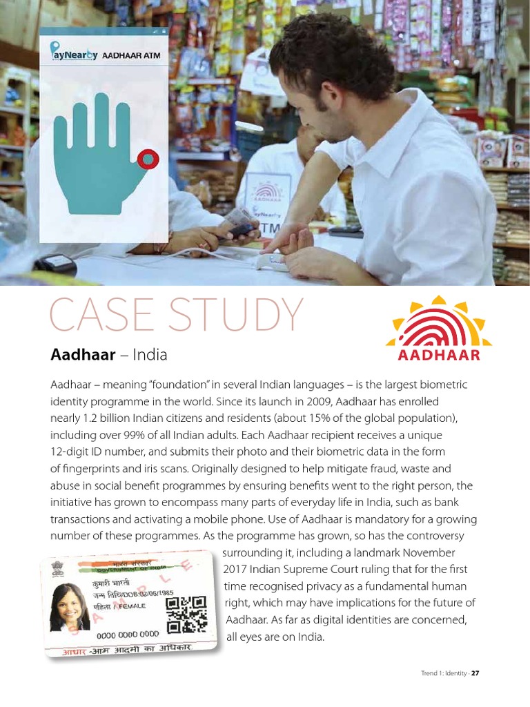 Case Study: - India | PDF | Privacy | Biometrics