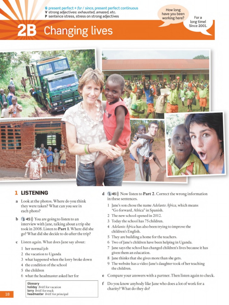 Changing Lives | PDF | Question | Human Communication