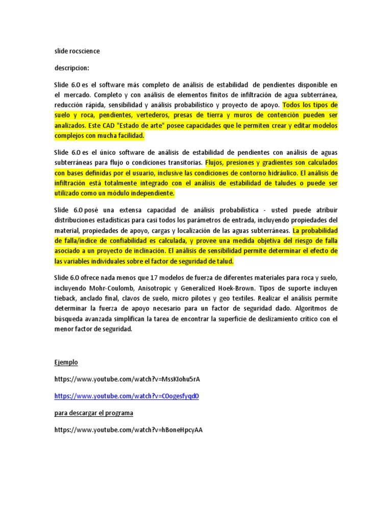 Slide Rocscience | PDF | Probabilidad | Software libre