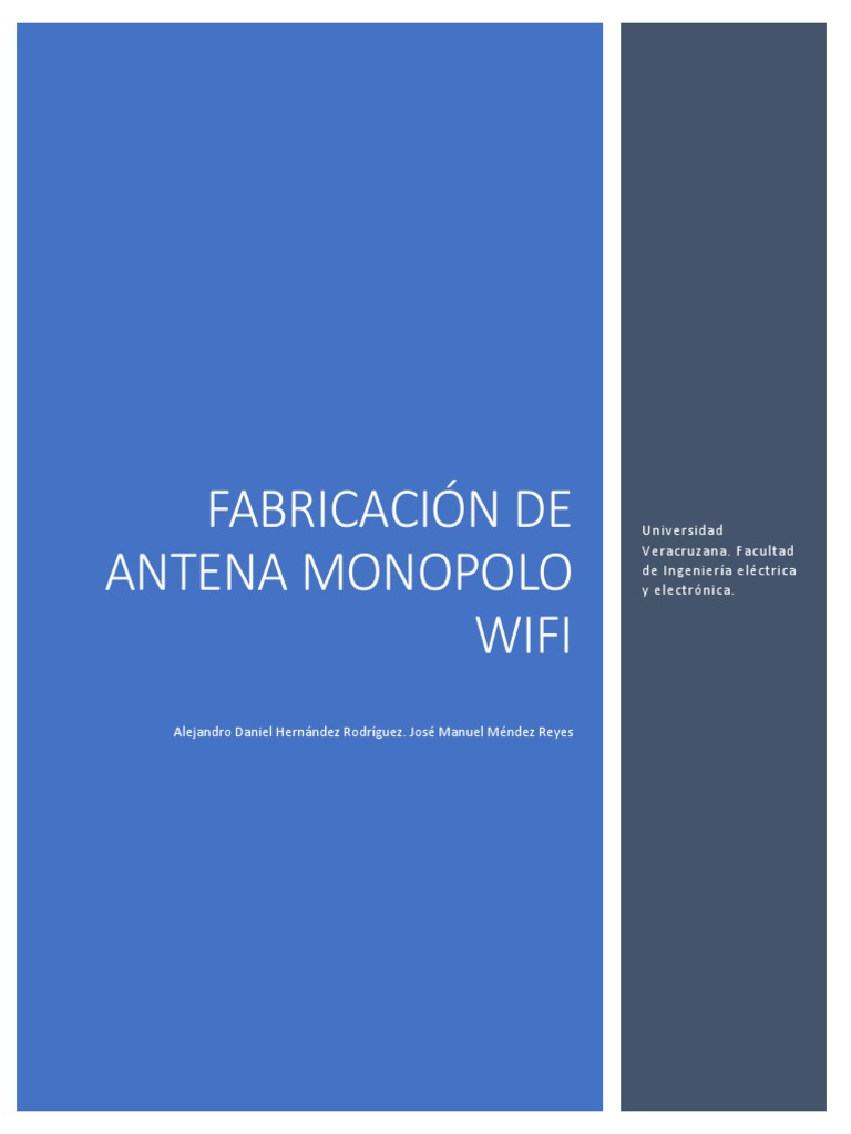 Monopole Antenna | PDF | Antena (Radio) | Cable coaxial