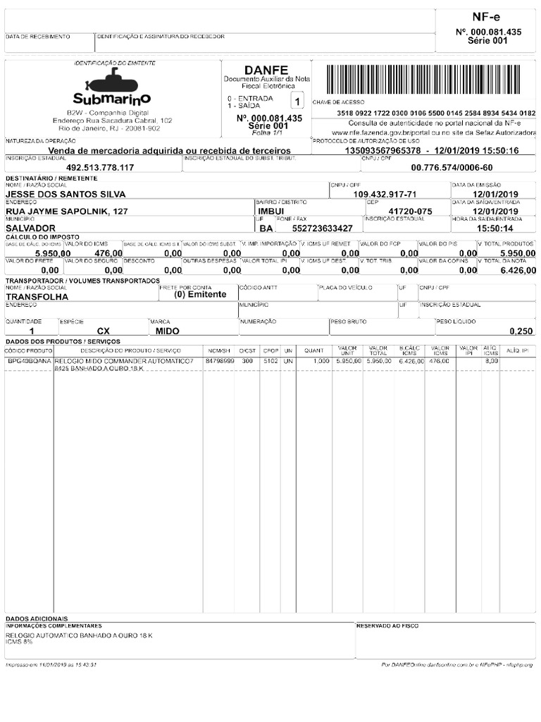 Como Emitir Uma Nota Fiscal De Conserto Refrigerador Comercial