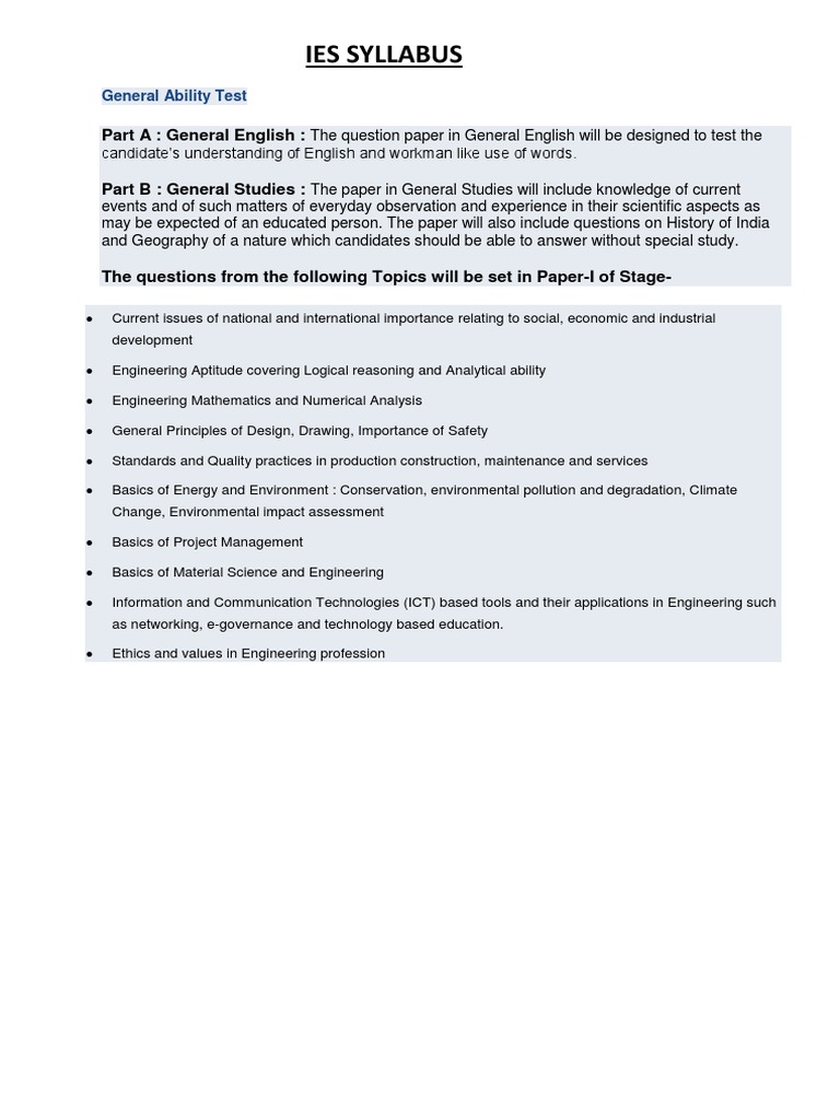 IES Syllabus for Electrical Engineering | PDF | Amplifier | Electrical ...