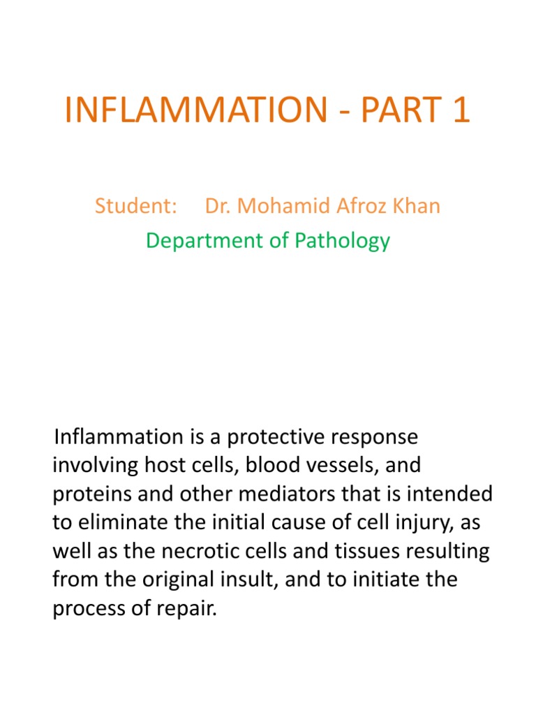 Inflammation PDF | PDF | Phagocyte | Inflammation