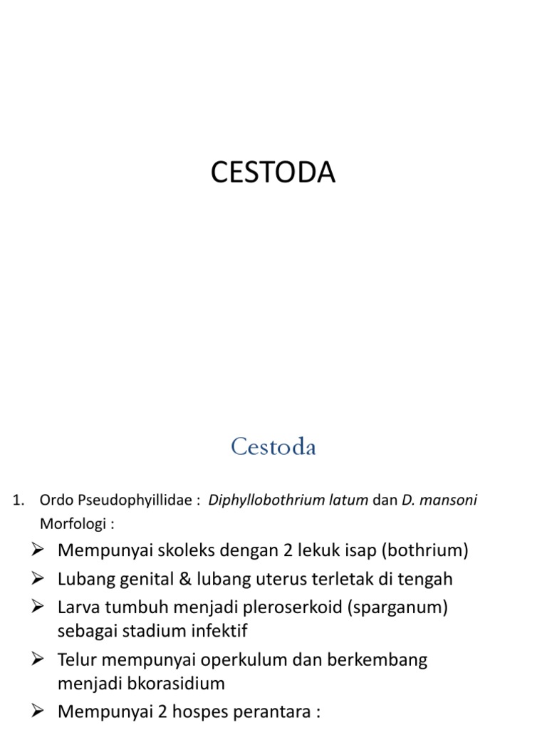 Morfologi dan Siklus Hidup Cestoda | PDF