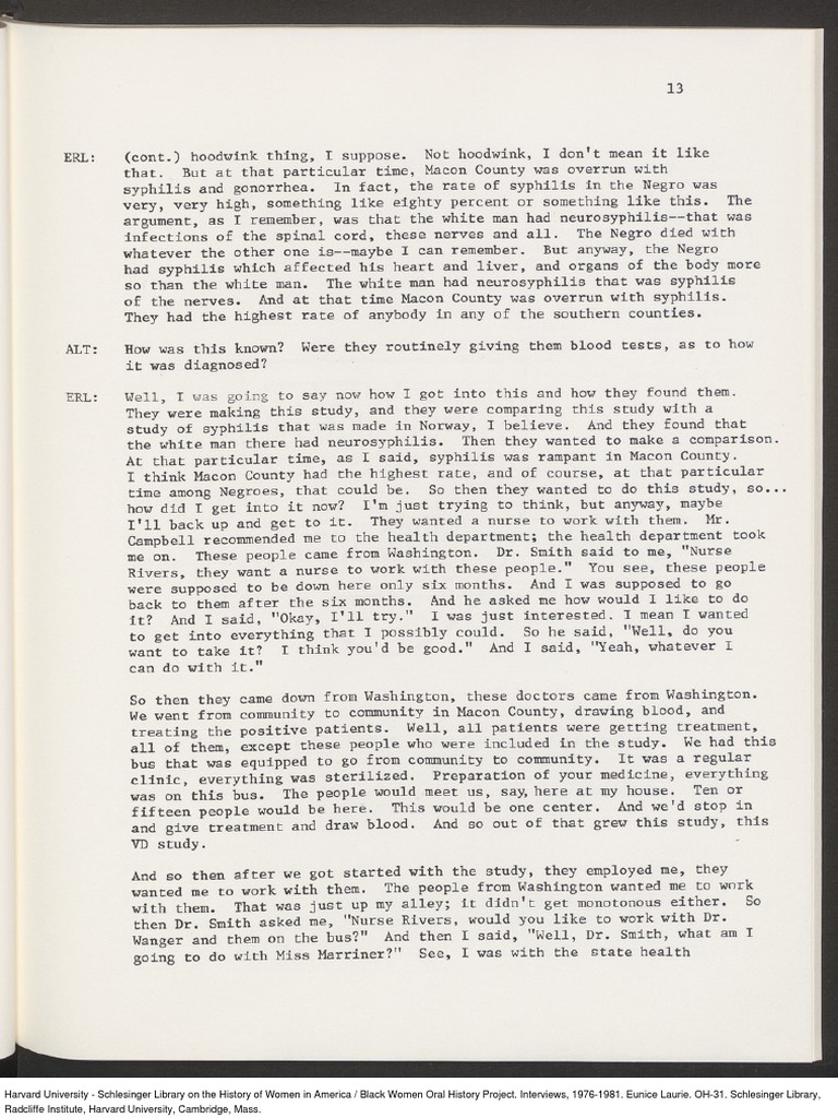 Interview Eunice Rivers | PDF | Harvard University | Woman