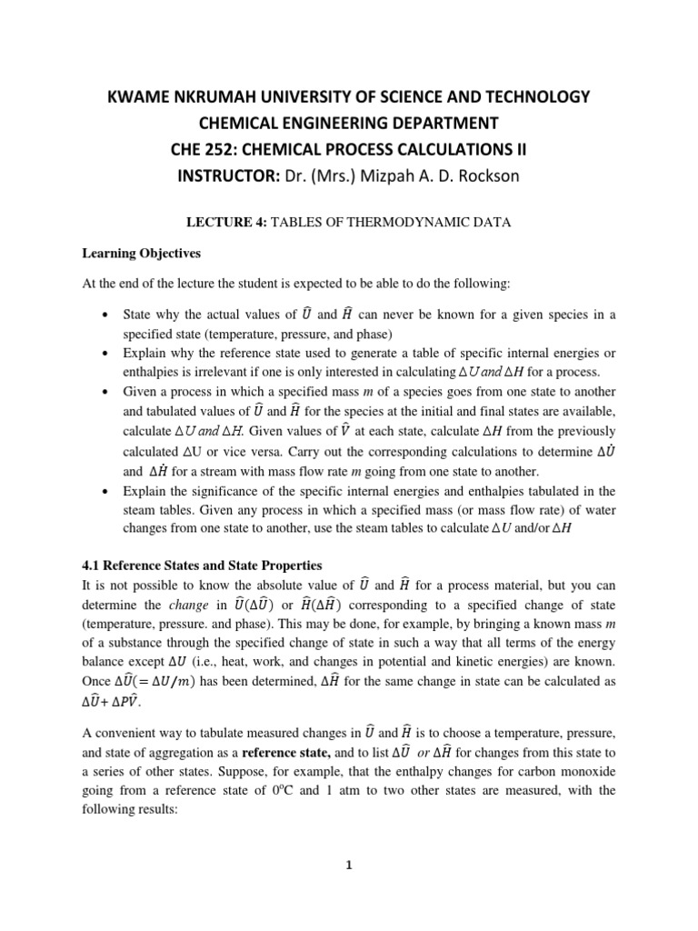 CPC2 Lecture 4 | PDF | Enthalpy | Steam