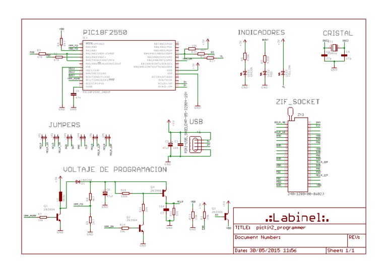Pickit2 Programmer Esquematic PDF | PDF