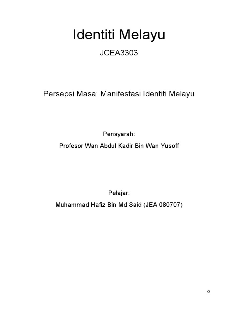 Identiti Melayu | PDF