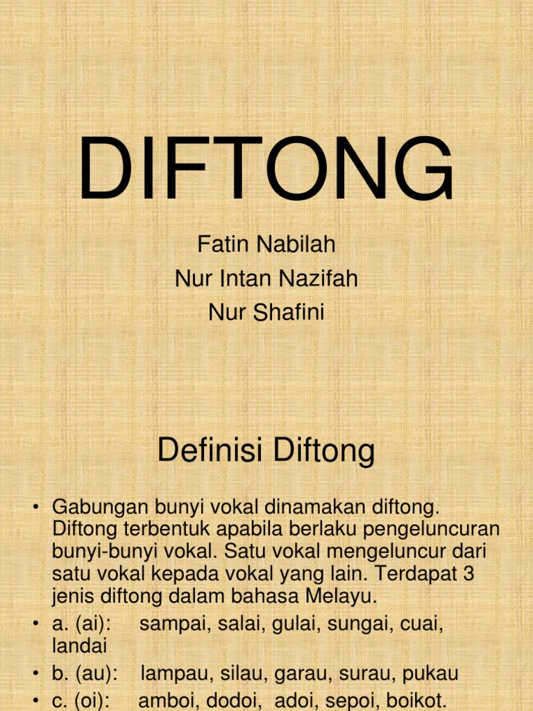 Diftong | PDF